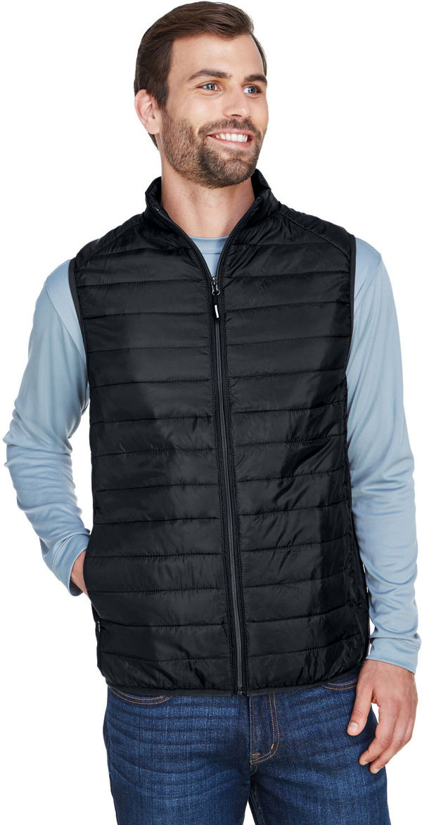 Custom Core 365 Men's Prevail Packable Puffer Vest - Coastal Reign
