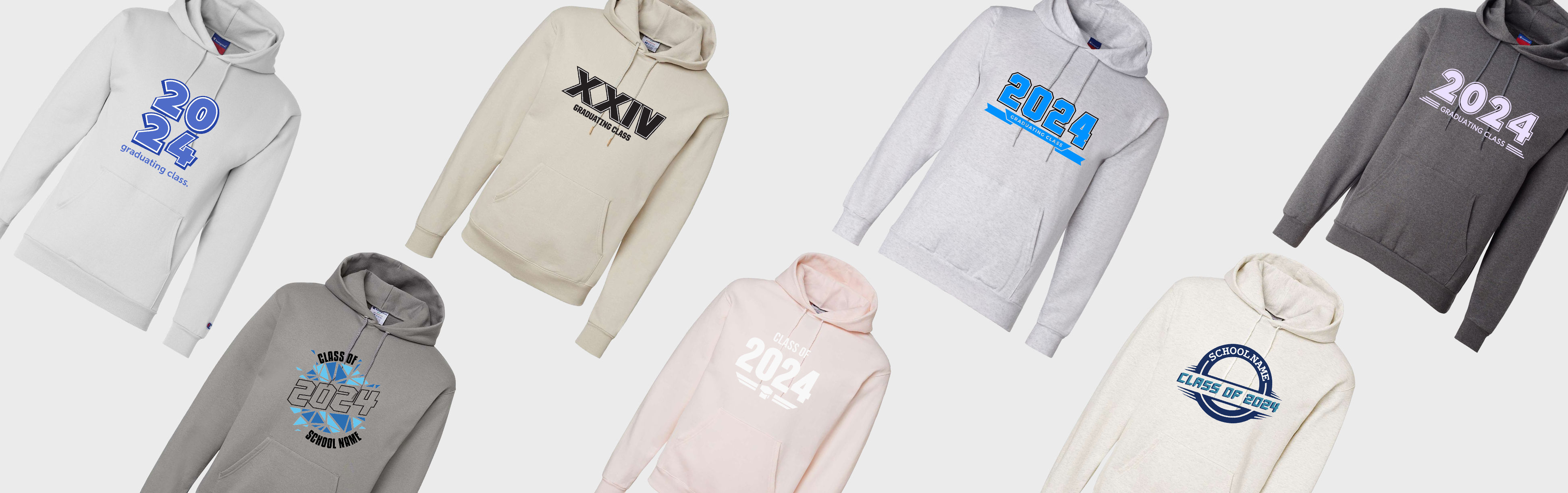 Printed Custom Grad Hoodies | Coastal Reign