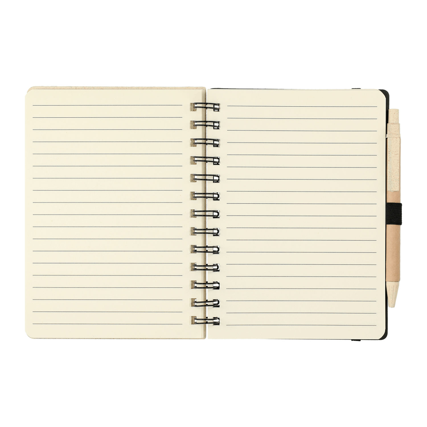 Custom 5in x 7in Wheat Straw Notebook With Pen - Coastal Reign